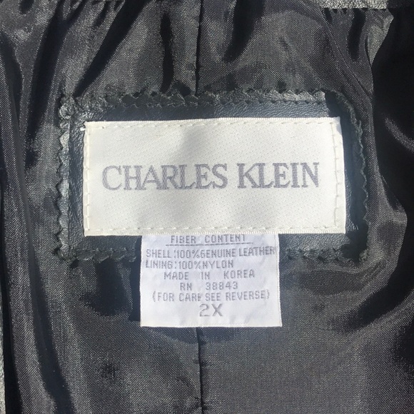 Charles Klein | Jackets & Coats | Charles Klein Genuine Leather Trench ...